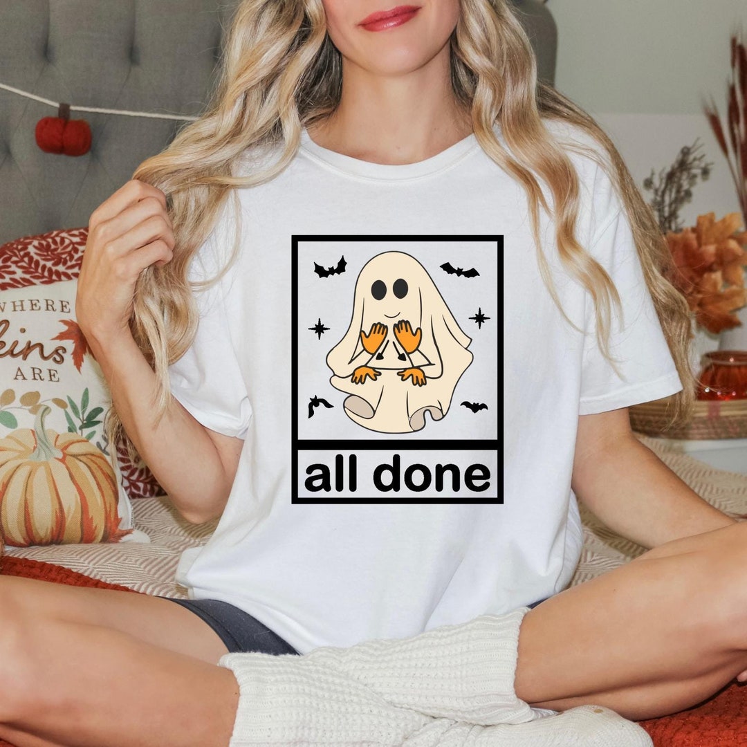 All Done Sign Language Speech Pathology Aac Sped Teacher, Halloween ...