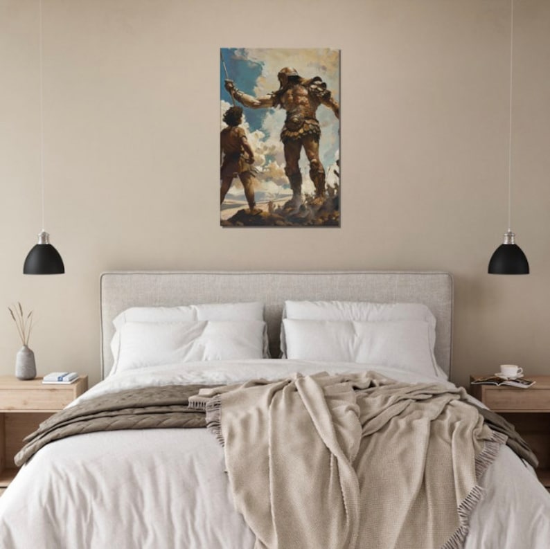David Faces off With Goliath - Etsy
