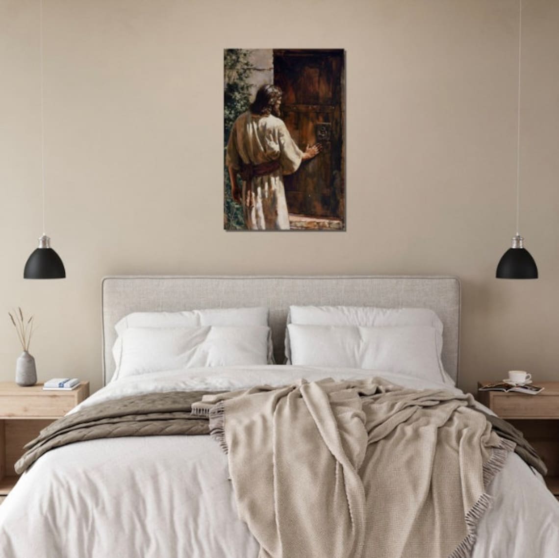 Jesus Waits at the Door Waiting for the Person to Answer - Etsy