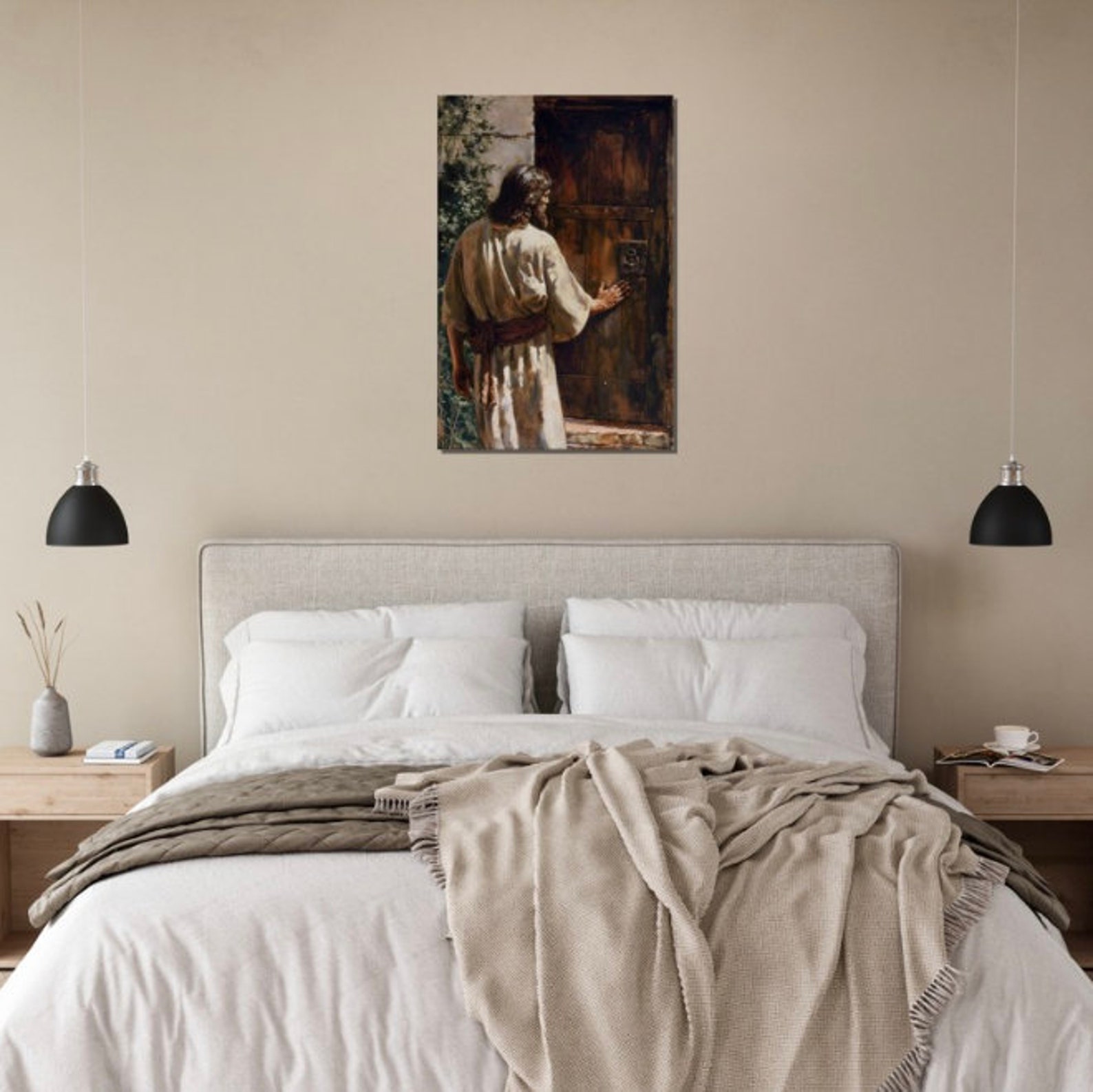 Jesus Waits at the Door Waiting for the Person to Answer - Etsy