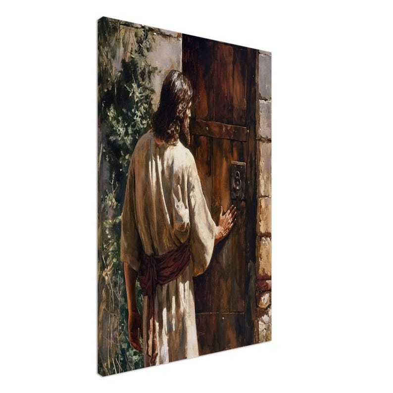 Jesus Waits at the Door Waiting for the Person to Answer - Etsy