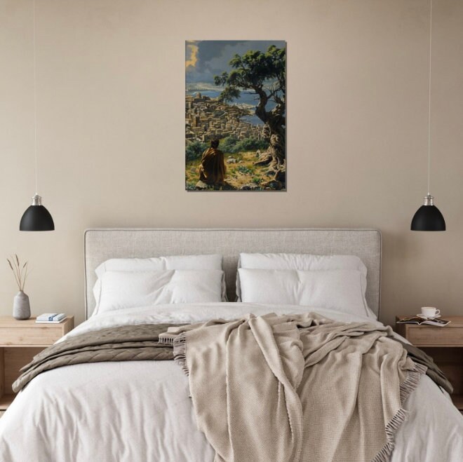 Jonah Overlooking Nineveh Awaiting God to Show His Wrath on Them but ...