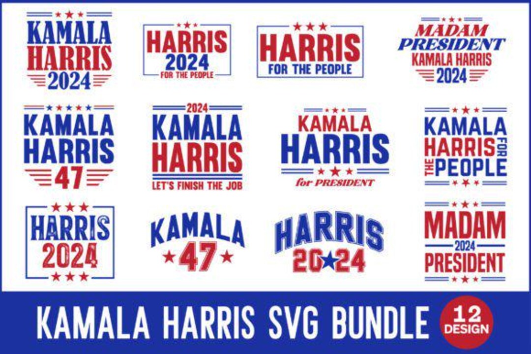 Kamala Harris SVG Bundle - Etsy