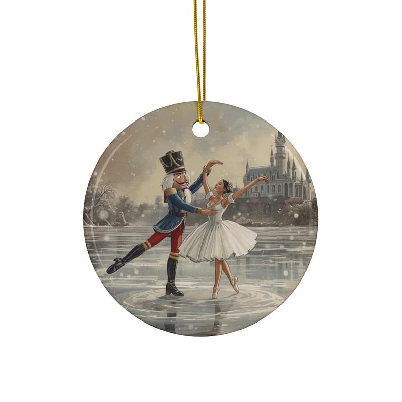 Nutcracker Ballet Ceramic Ornament, Ballerina Ornament for Christmas ...