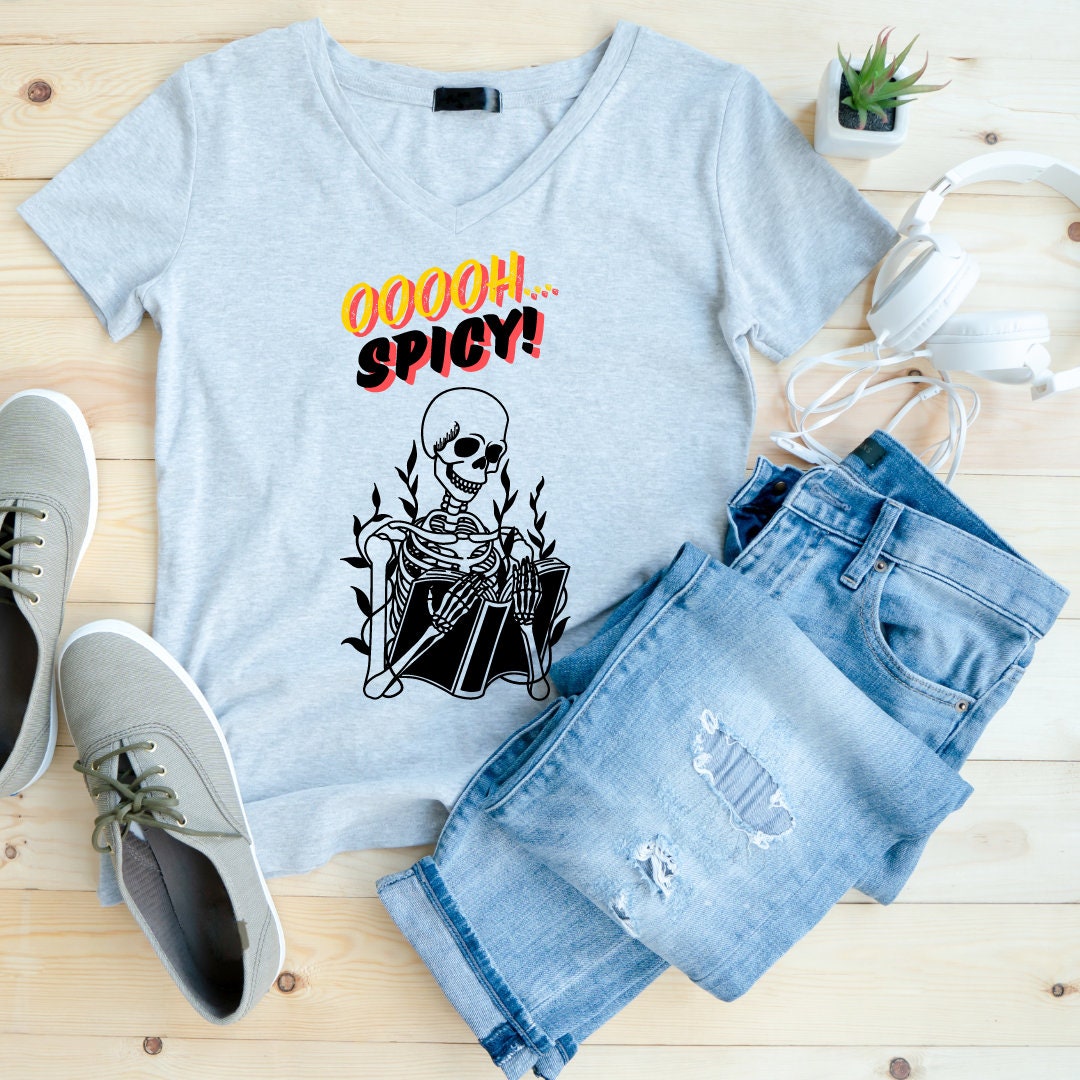 Oooh Spicy Svg, Bibliophile Svg, Book Worm SVG, Book Lover SVG, Book ...