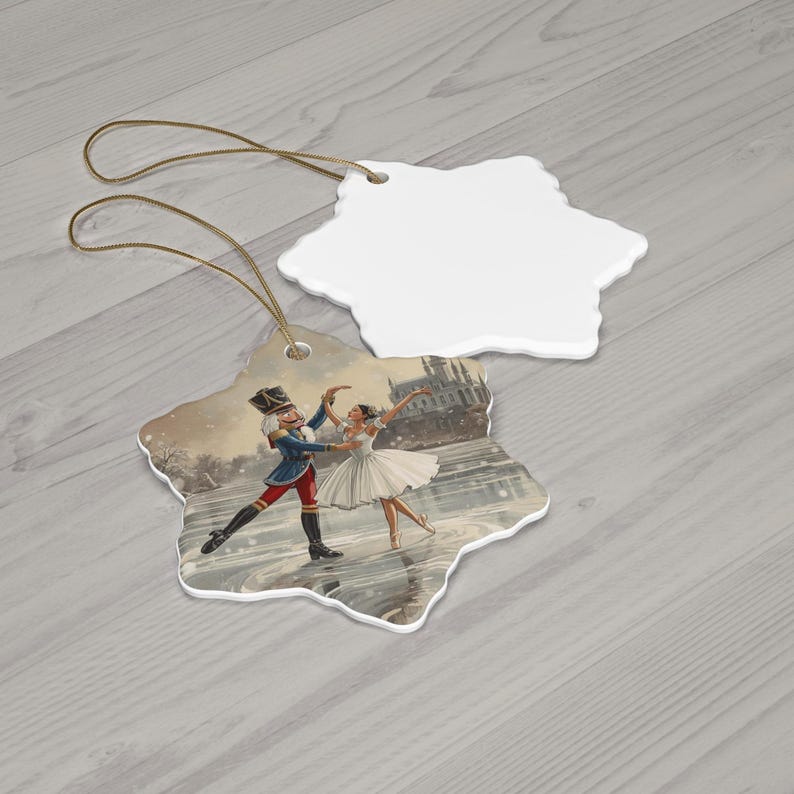 Nutcracker Ballet Ceramic Ornament, Ballerina Ornament for Christmas ...