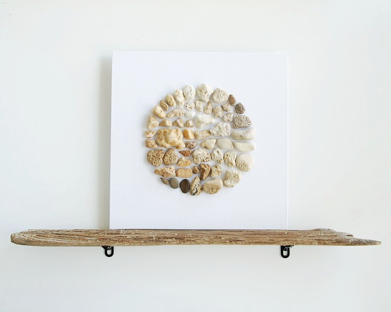 Seashore Stone Mosaic, Beach Inspired Wall Decor - Etsy