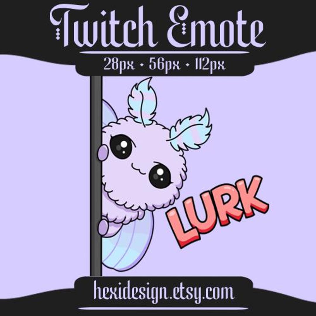 Purple Moth Emote | Cute Pastel Moth Emotes | Twitch & Discord Stream ...