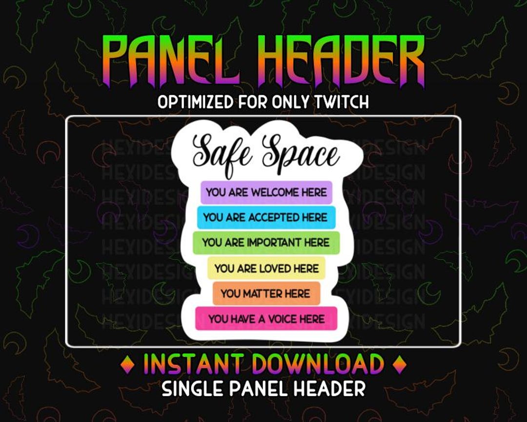 Twitch Safe Zone Panel Header: LGBTQIA+ Neurodivergent Streamer ...
