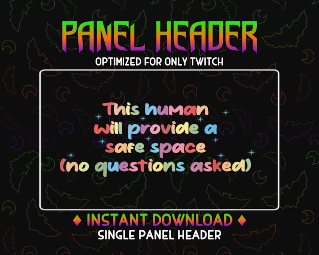 Twitch Safe Zone Panel - LGBTQIA+ Neurodivergent Safe Zone Panel Header ...