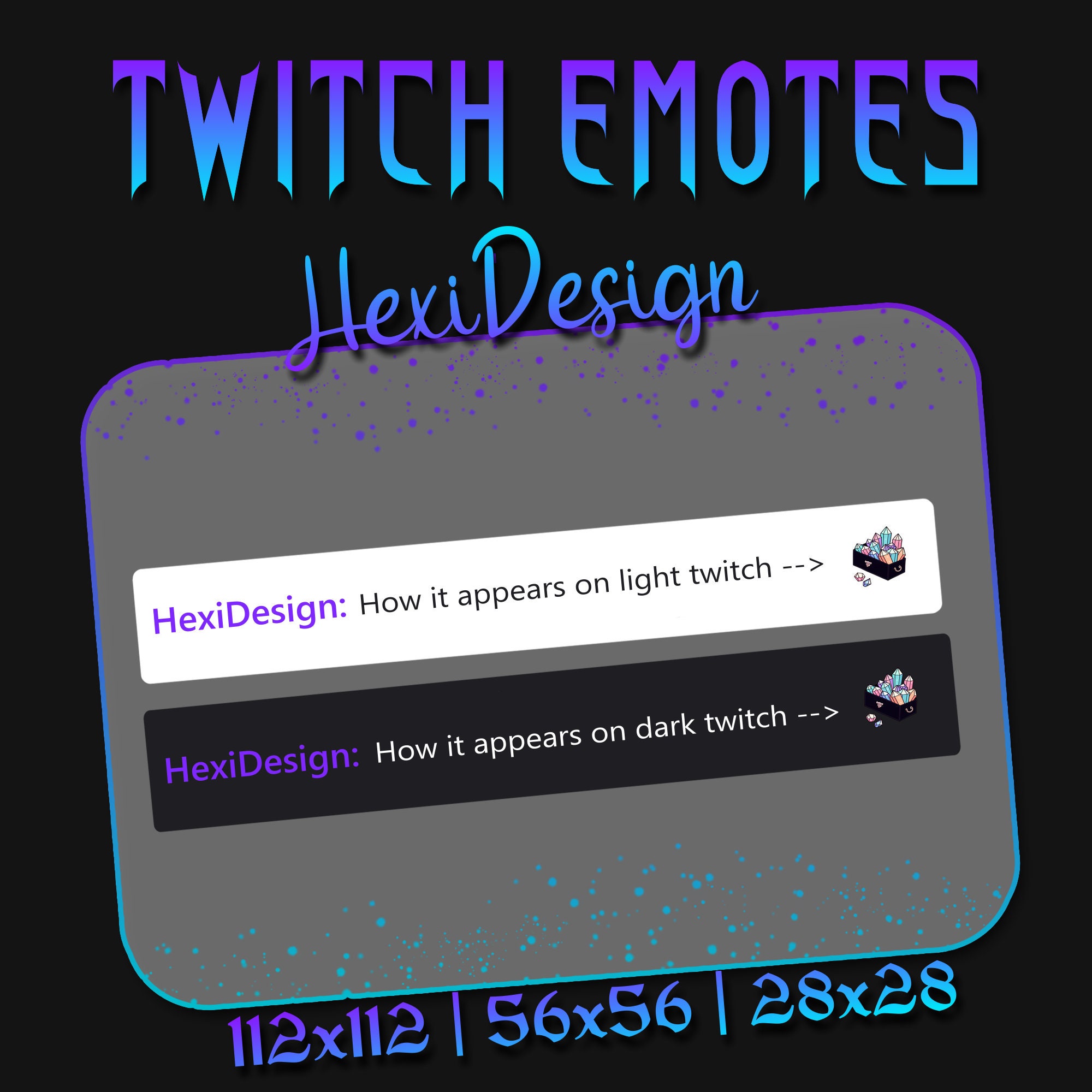 Twitch Crystal Box Emote - Etsy