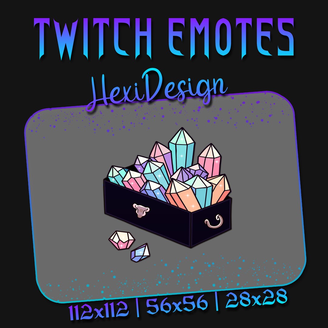 Twitch Crystal Box Emote - Etsy