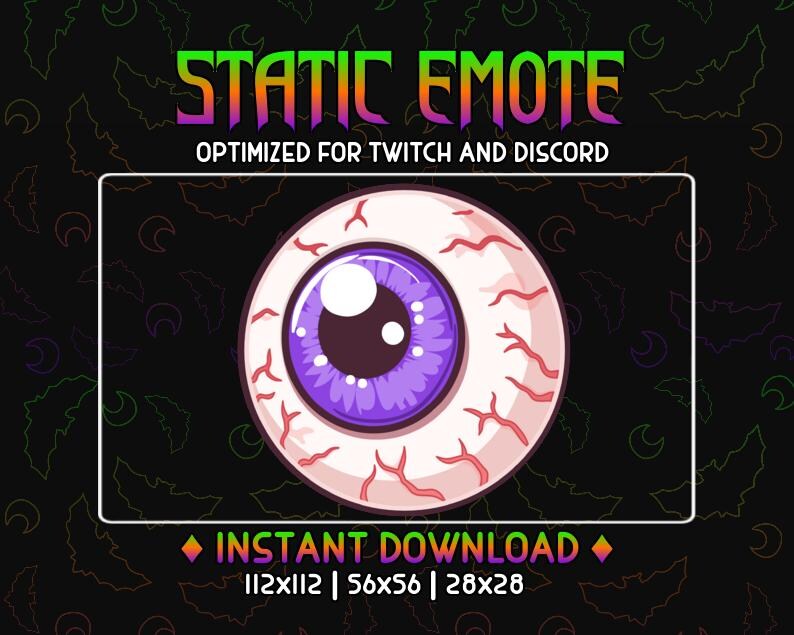 Eyeball Twitch Emote: Streaming Overlay (digital File) - Etsy