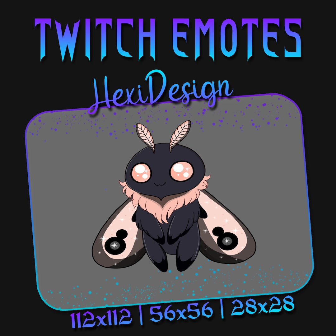 Twitch Chibi Mothman Emote Peachy - Etsy