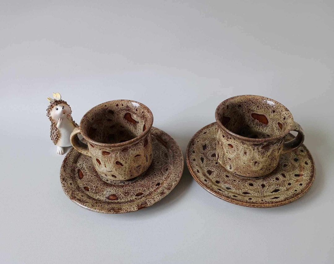 MAMBO Höganäs - SET of 2 Coffee Cups & Saucers - MAMBO Höganäs Keramik ...