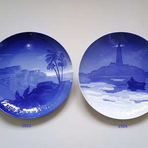 1920-1929 Bing & Grondahl Copenhagen Porcelain Christmas Plates ...