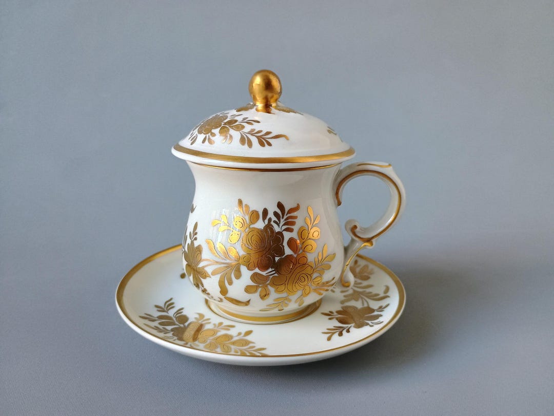 Pillivuyt Paris No. 642 - Cream Cup With Lid and Saucer - France ...