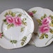 RARE Shelley Rambler Rose With Gold 367 SET of 2 Cake Plates D-16,5 Cm ...