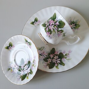Royal Albert Mayflower Trio Set: Pink Blossoms Bone China, 1960s - Etsy