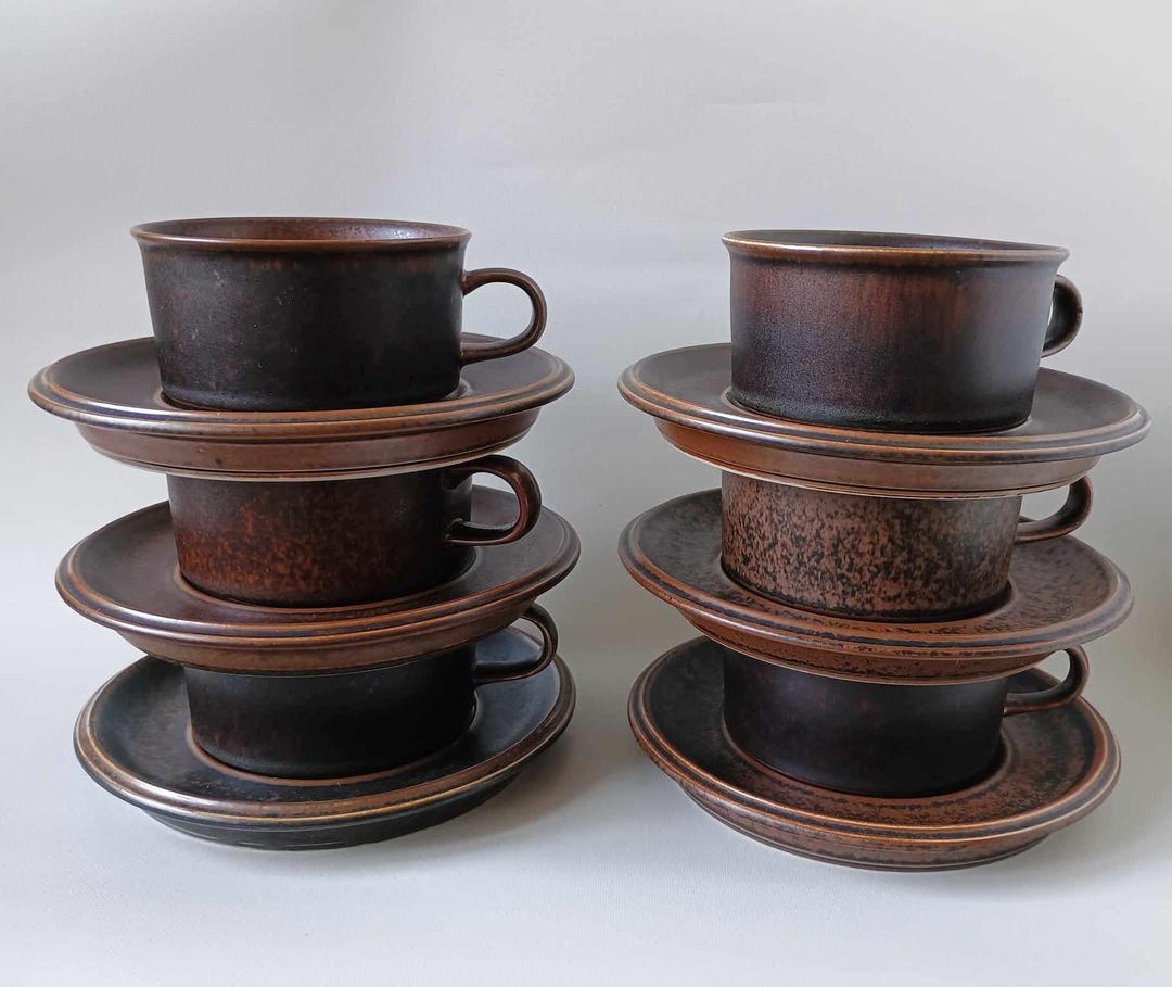 RUSKA Arabia - Tea Cup & Saucer - RUSKA Arabia Finland - Ulla Procopé ...