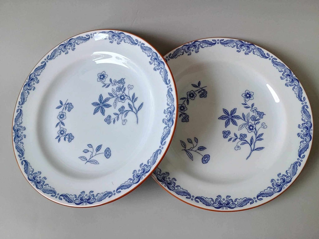 OSTINDIA Rörstrand Plates (set of 2): Vintage Swedish Floral Tableware ...