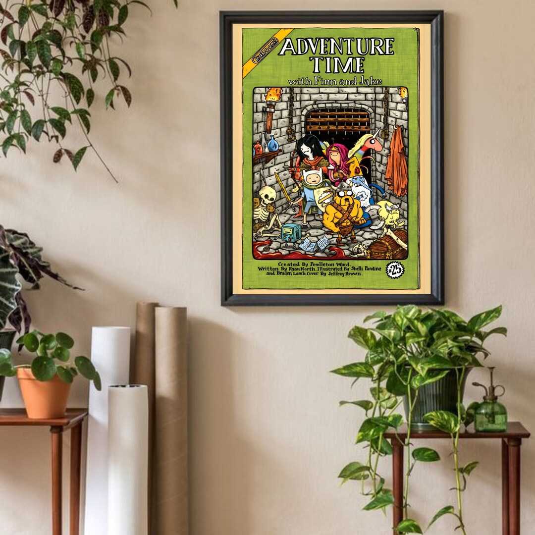 Adventure Time Poster, Adventure Time Wall Art, Adventure Time Digital ...