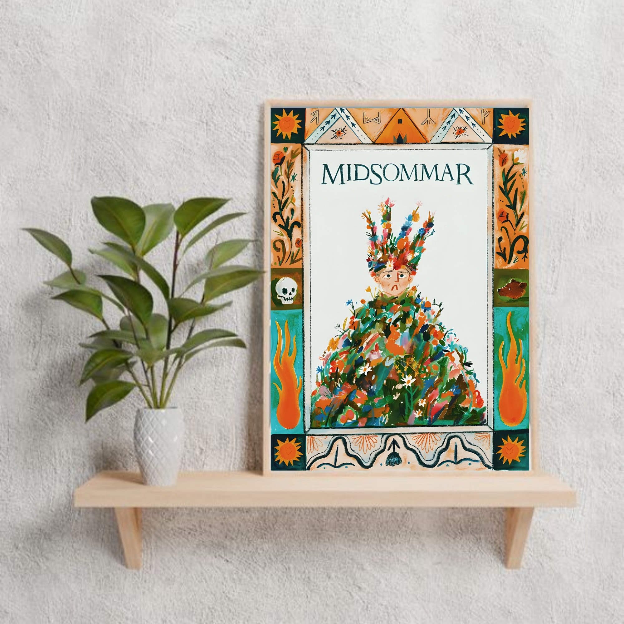 Midsommar Poster, Midsommar Wall Art, Midsommar Digital Print, Movie ...