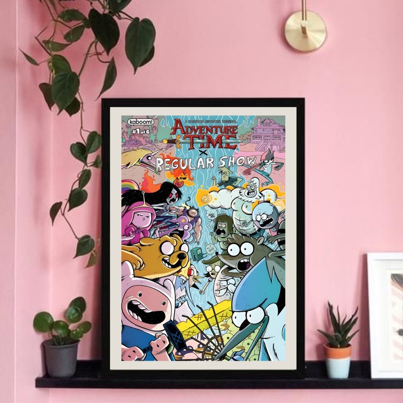 Adventure Time Poster, Regular Show Print, Adventure Time Wall Art ...