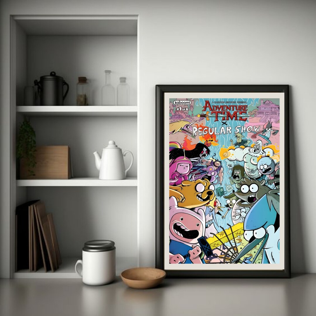 Adventure Time Poster, Regular Show Print, Adventure Time Wall Art ...