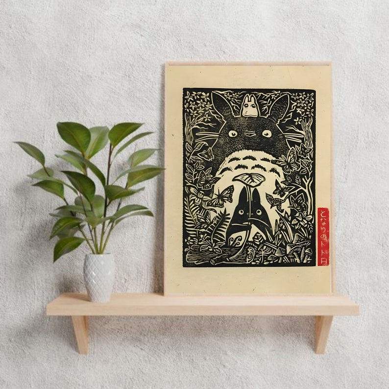 My Neighbor Totoro Poster, Studio Ghibli Poster, Anime Poster, Totoro ...