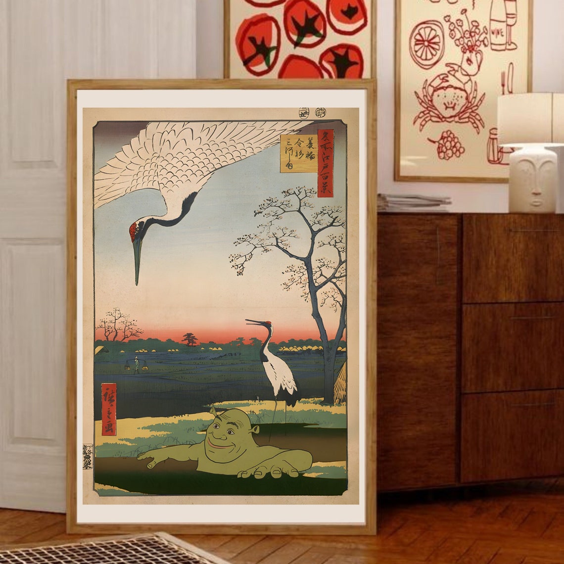 Shrek Poster, Shrek Wall Art, Shrek Print, Movie Poster, Shrek Digital ...