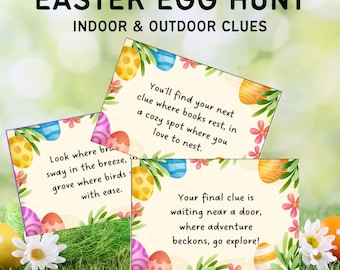 Easter Scavenger Hunt for Kids, Indoor Outdoor Easter Game, Easter Hunt ...