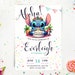 Stitch Birthday Invitation Template | Customizable Party Invite ...
