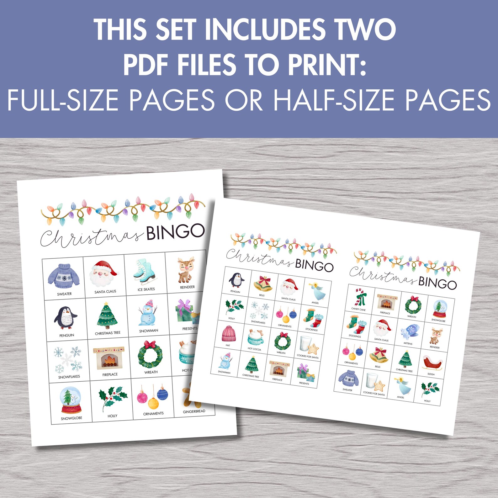 Printable Preschool Christmas BINGO | Instant Download, Party Activity ...