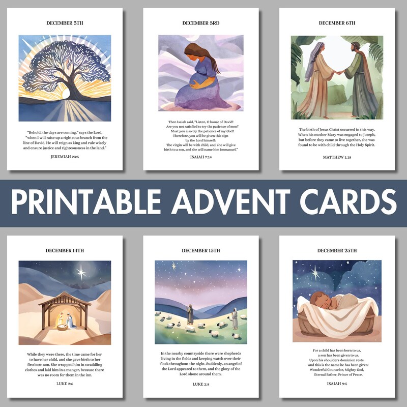 Christian Advent Calendar - Etsy