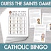 Catholic Saints Bingo Game: All Saints Day Activity (PDF Download - Etsy
