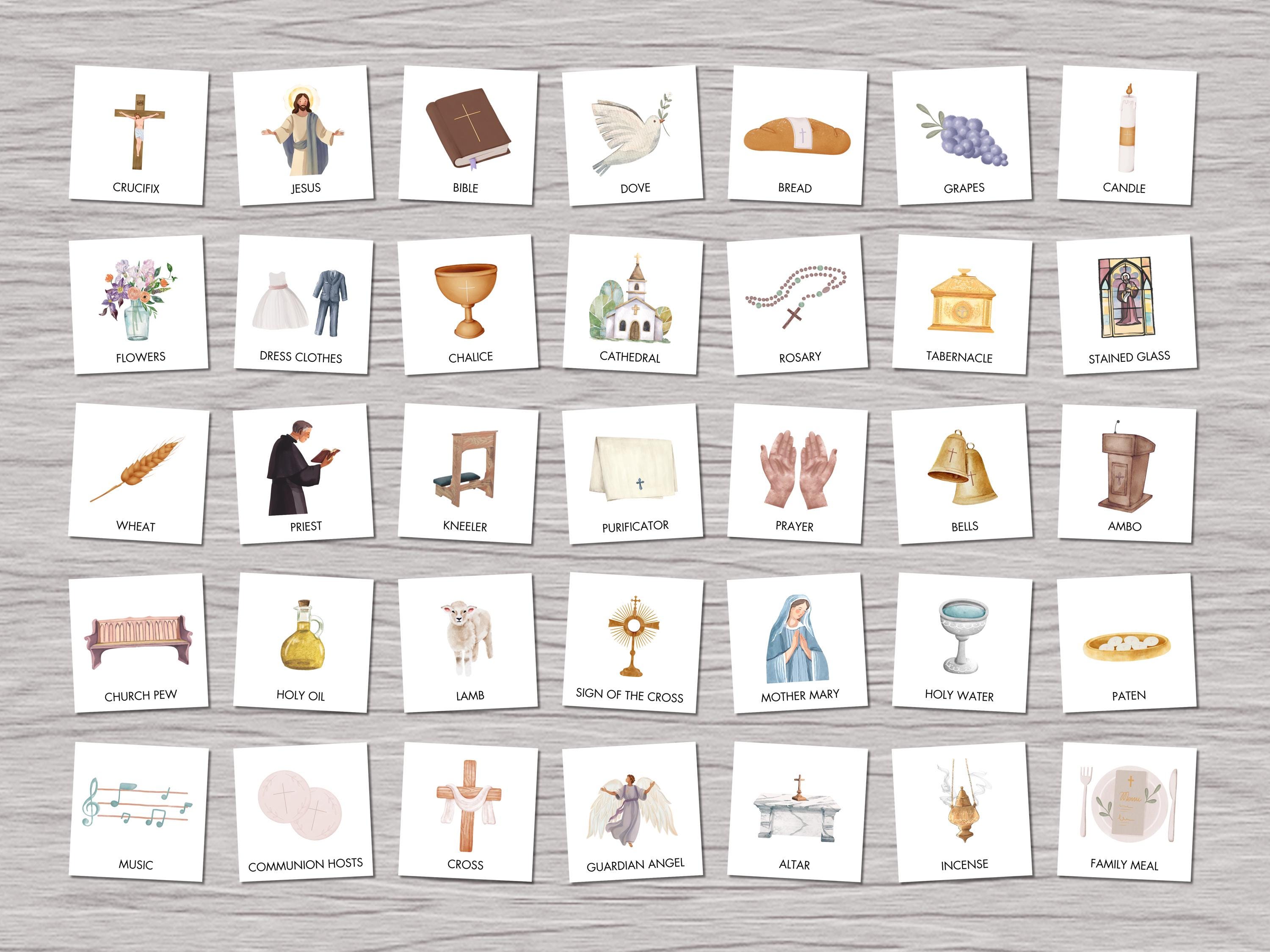 First Communion Bingo Game: Catholic Party Activity (digital Download ...