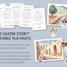 Printable Easter Story Paper Dolls | Biblical Kids Play Scenes for Holy ...