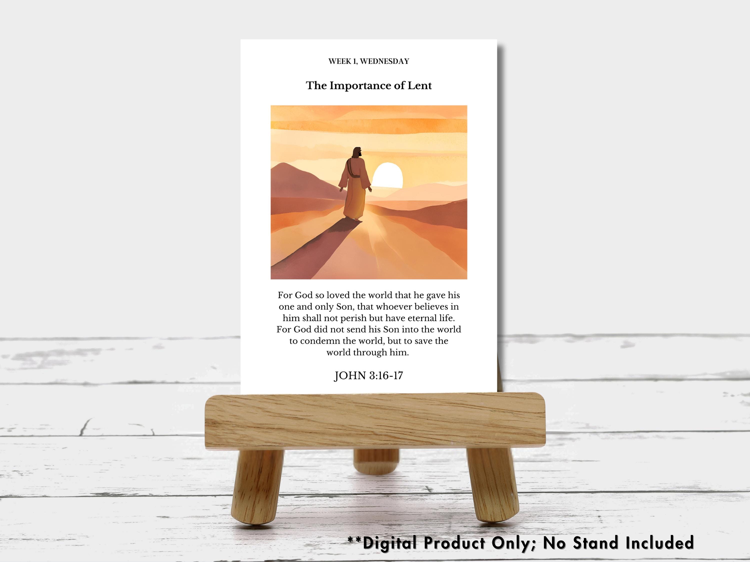 Printable Easter Scripture Cards | Daily Lent Prayer Cards for Adults ...