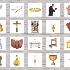 Catholic Mass Scavenger Hunt: Minimalist Church Activity (PDF ...
