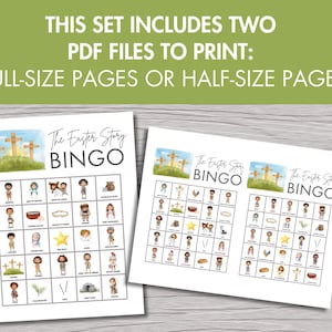 Printable Easter Bingo | the Easter Story Christian Religious Bingo ...