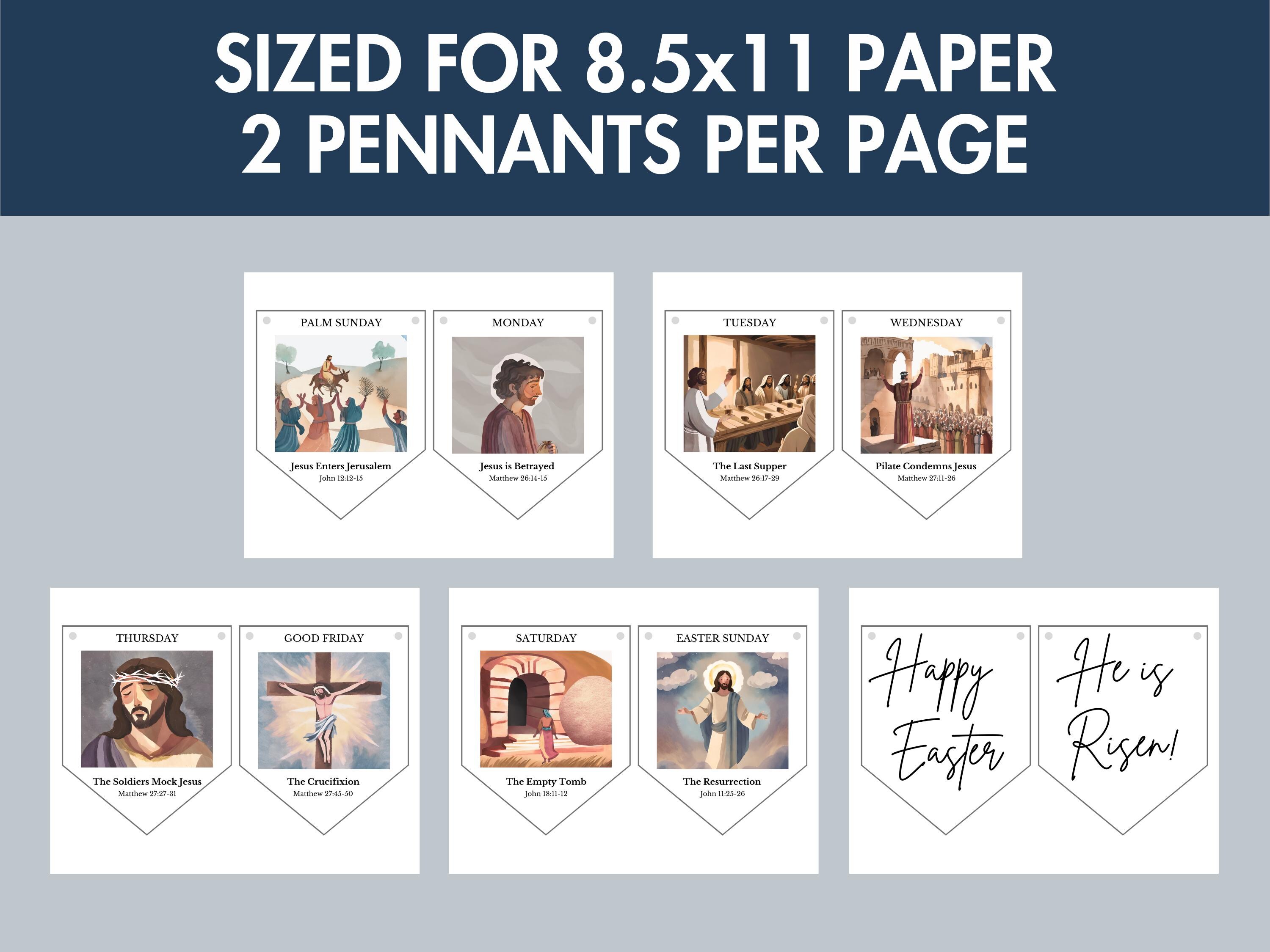 Printable Holy Week Banner: Bible Verse Easter Decor (digital Download ...