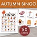 Printable Autumn BINGO | Fall-themed Game, Instant Download, Harvest ...