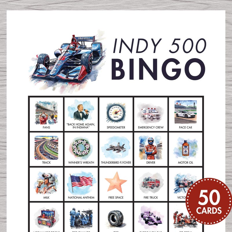 Indy 500 - Etsy