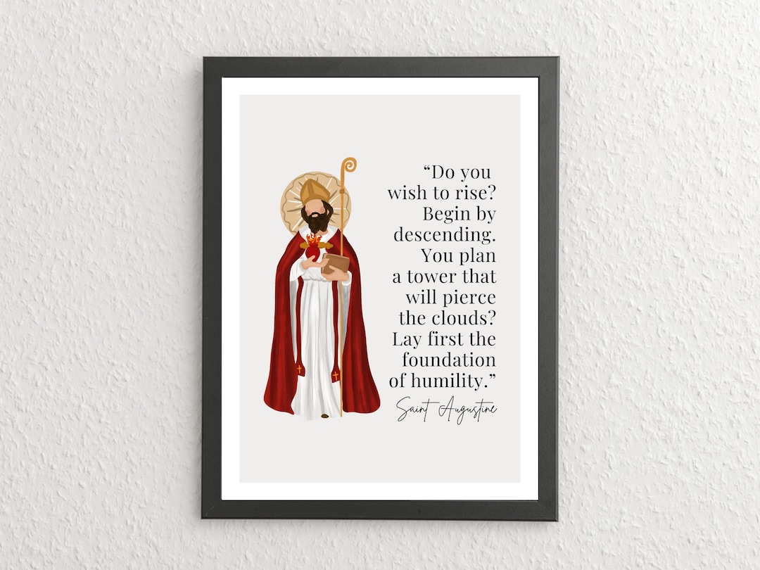 Saint Augustine Quote Poster: Catholic Classroom Decor (digital ...