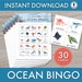 Printable Under the Sea Bingo, Kids Ocean-themed Party Game, Instant ...