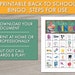 Printable Back to School Bingo Kids School-themed Game, Instant ...