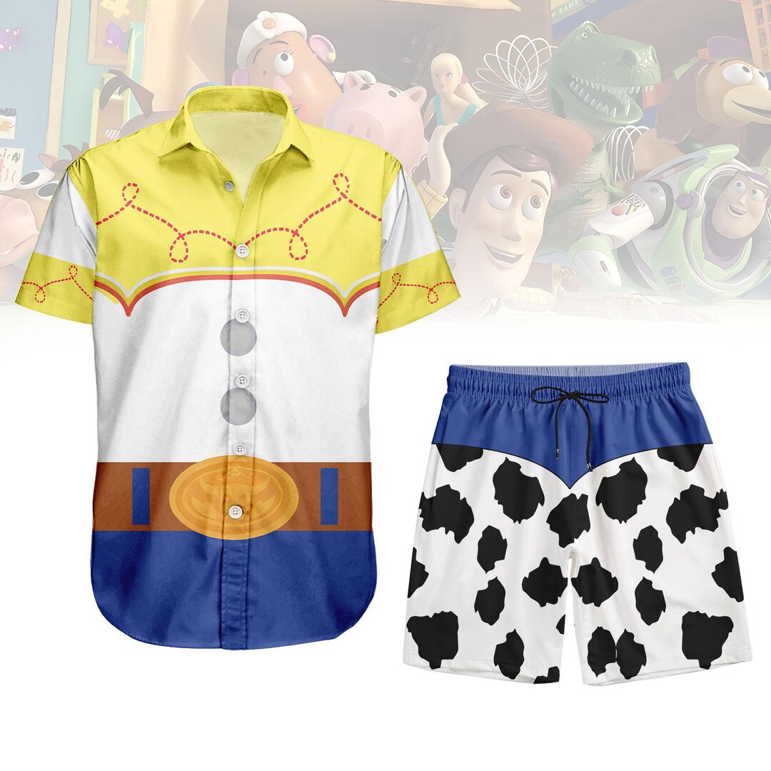 Jessie Toy Story Button Shirt Shorts, Disneybound Button Shirt, Toy ...