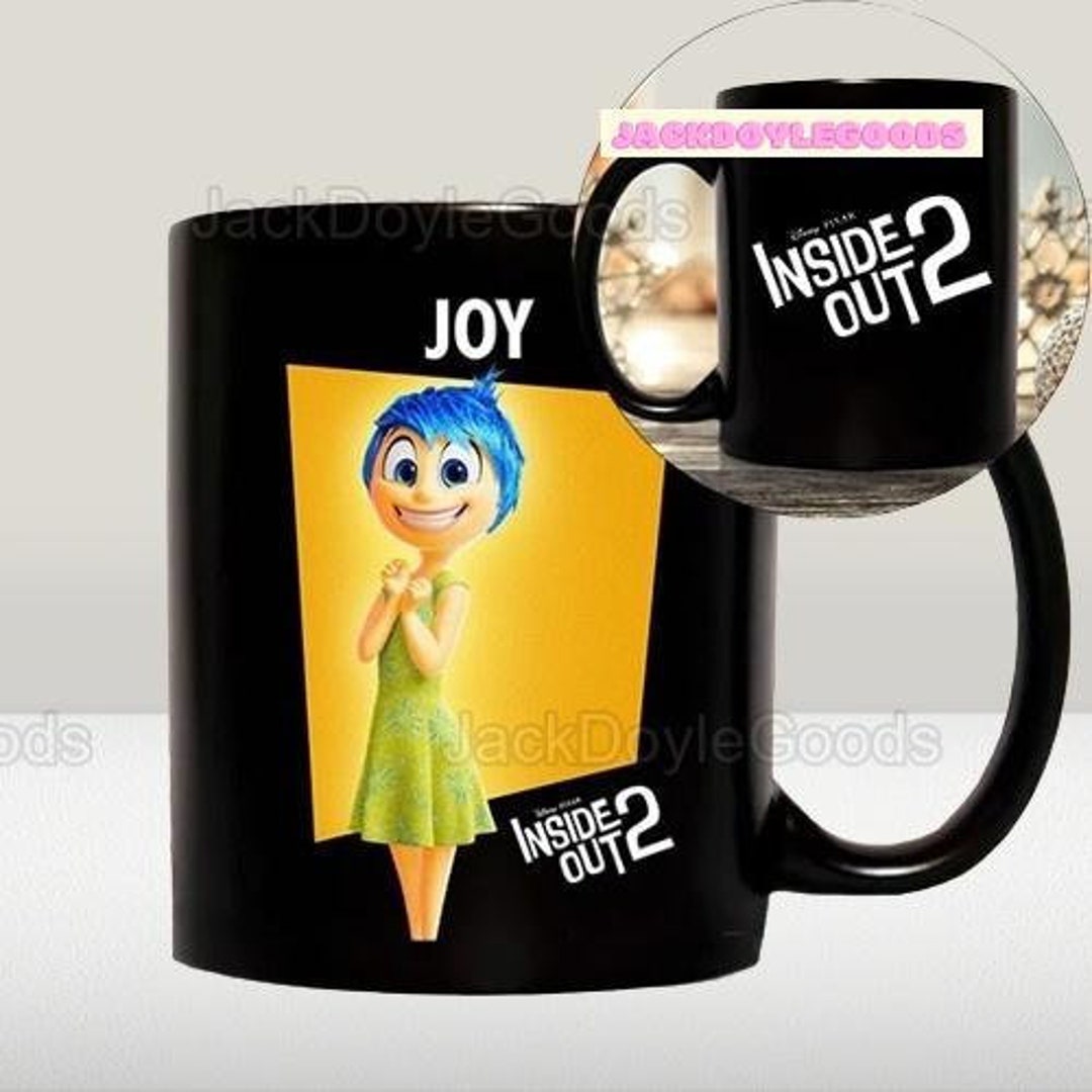 Joy Inside Out 2 Ceramic Mug, Disney Inside Out 2, Anxiety Mug, Inside ...