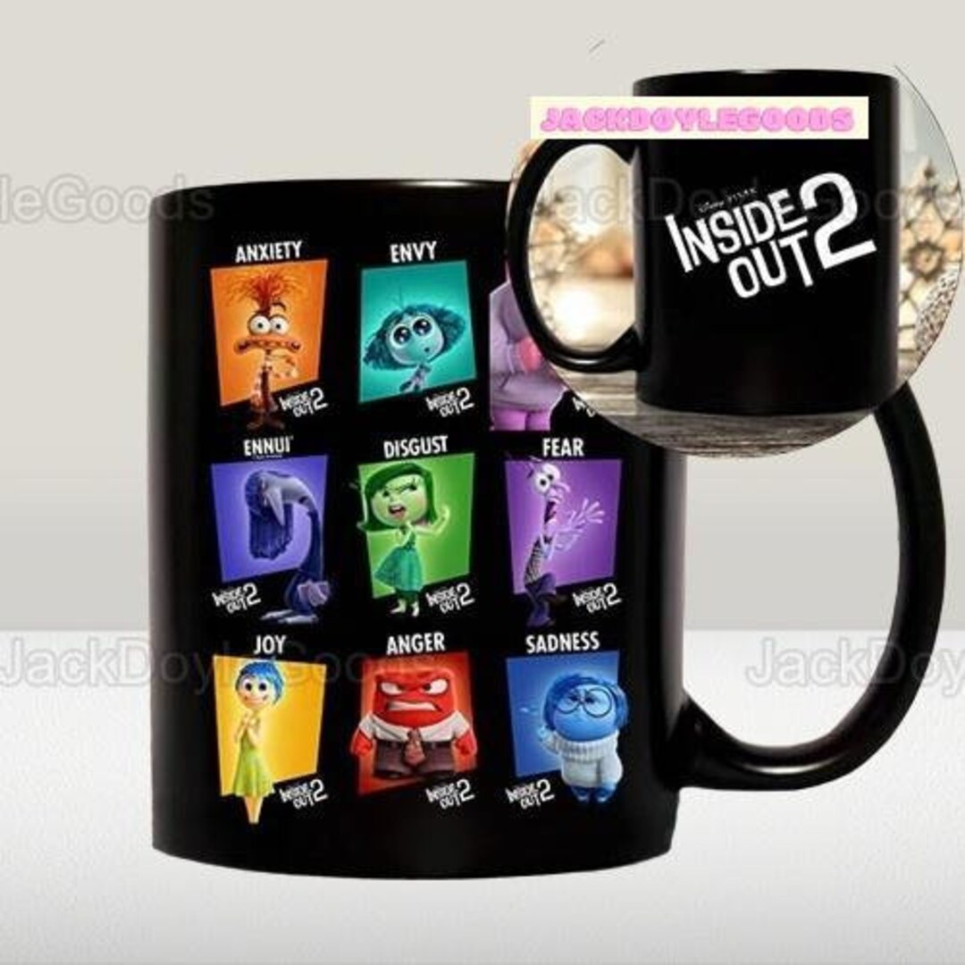 Inside Out 2 Characters Coffee Mug, Disney Inside Out 2 Mug, Inside Out ...